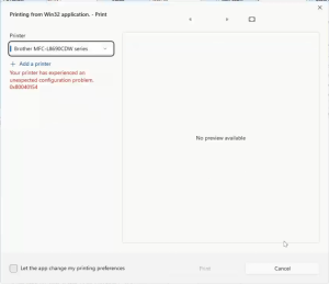 [Cmd Fix] Windows 11 printing from Win32 application error 0x80040154 - Intuitive Strategy